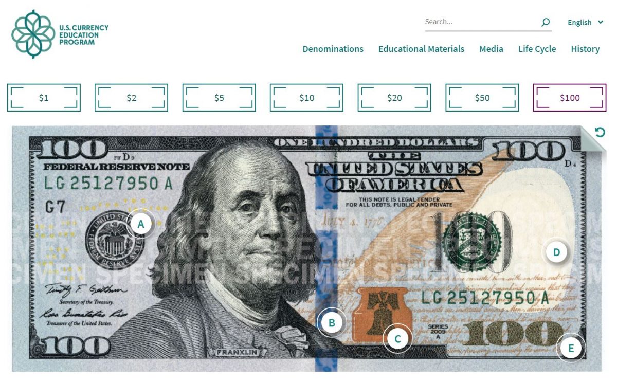 U.S. Currency Education Program – Sean Cassidy